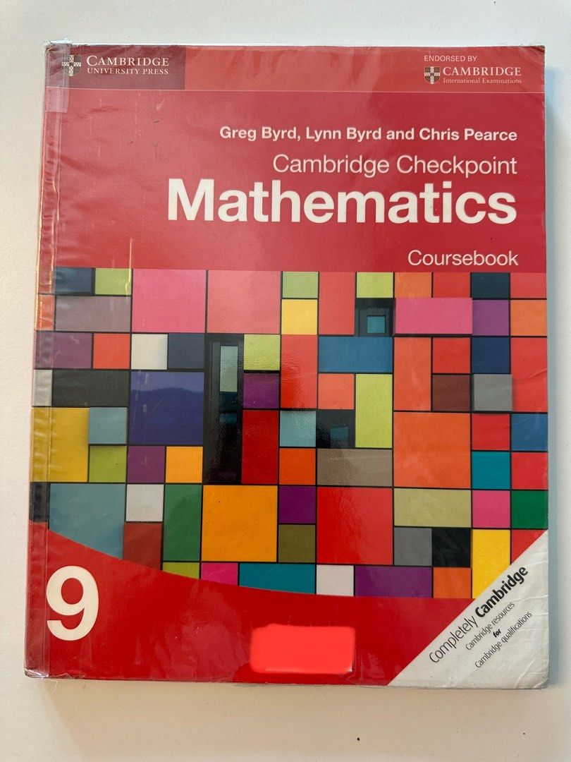 Cambridge checkpoint mathematics course book 9, Hobbies & Toys, Books ...
