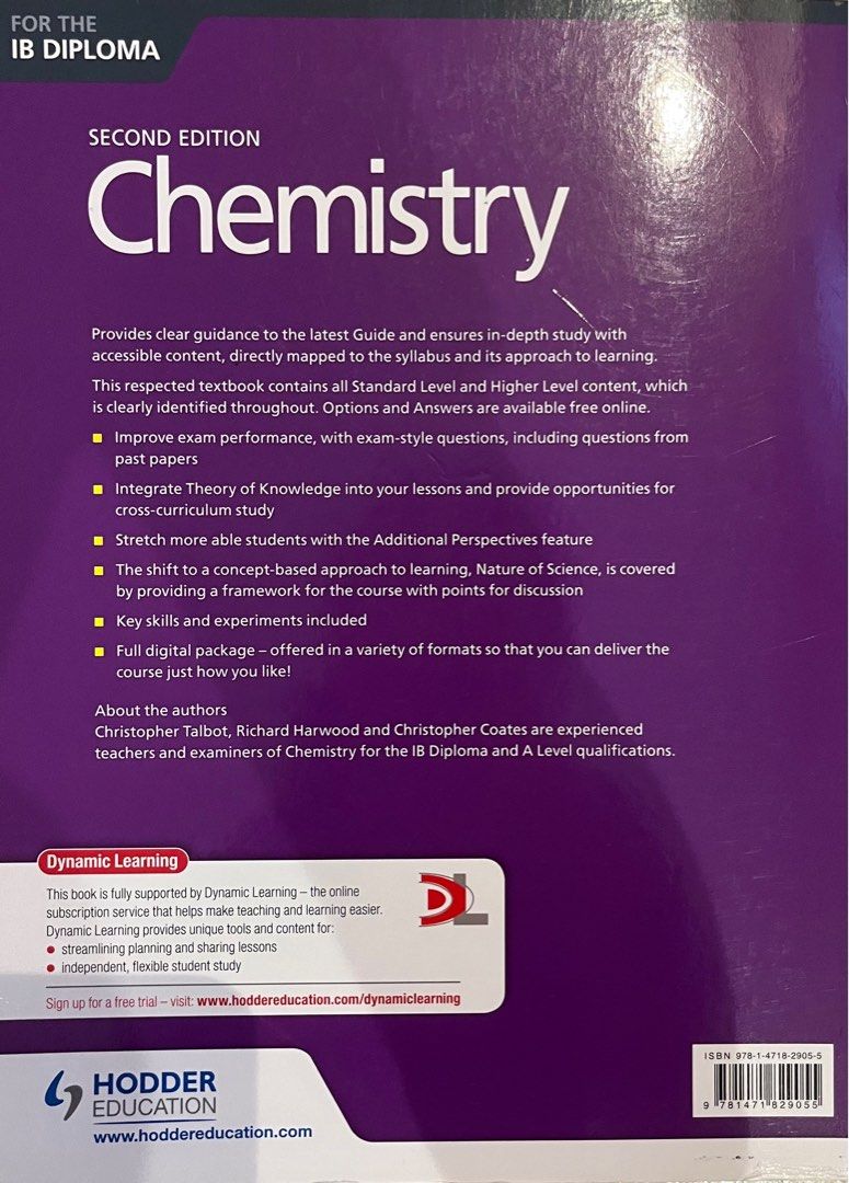 Chemistry course book for the IB diploma, Hobbies & Toys, Books ...