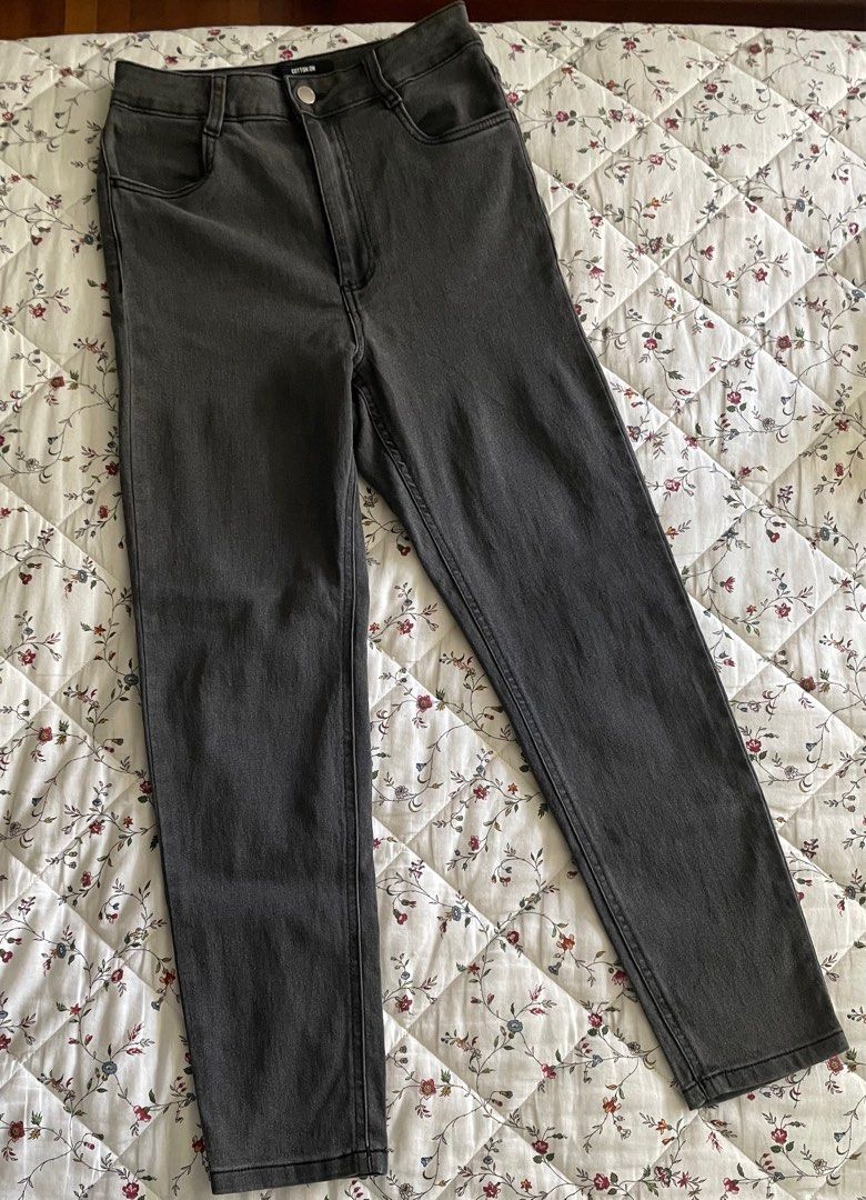 CO High super stretch grey denim, Women's Fashion, Bottoms, Jeans ...