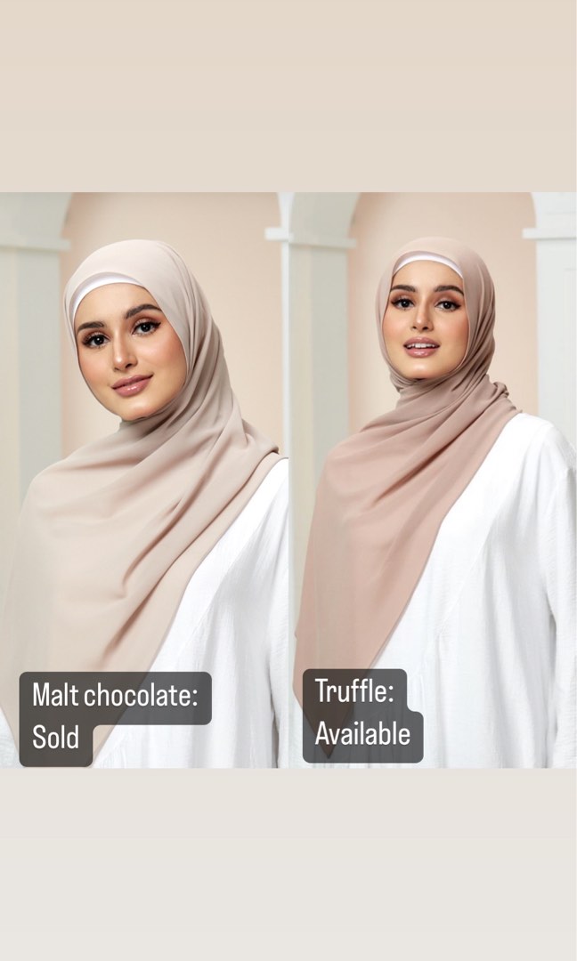 Covered Scarf - truffle , Women's Fashion, Muslimah Fashion, Hijabs on ...
