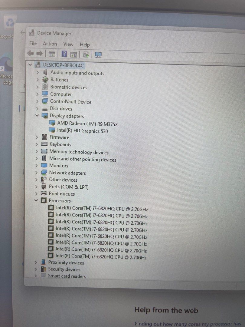 Dell Precision 7710 Quad core i7 16GB Ram 256GB SSD and 500GB HDD AMD ...