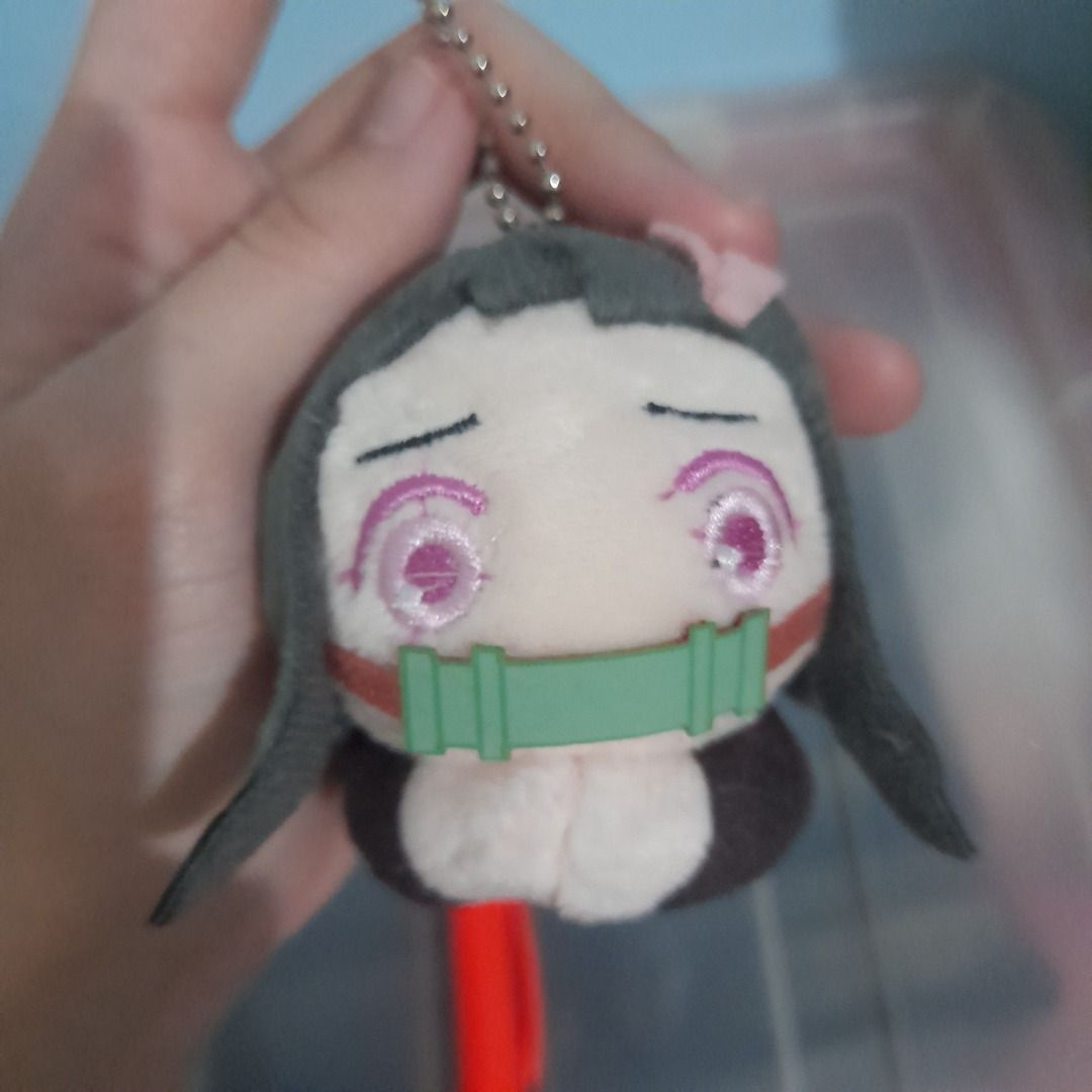 Demon slayer Nezuko plush clip, Hobbies & Toys, Toys & Games on Carousell