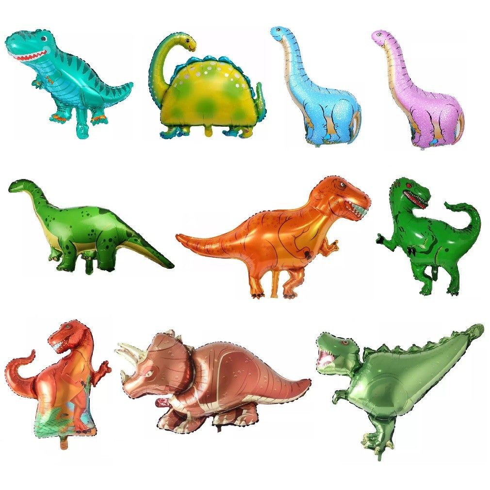 Dinosaur Balloons Dino Balloon T.Rex Diplodocus Triceratops Birthday ...