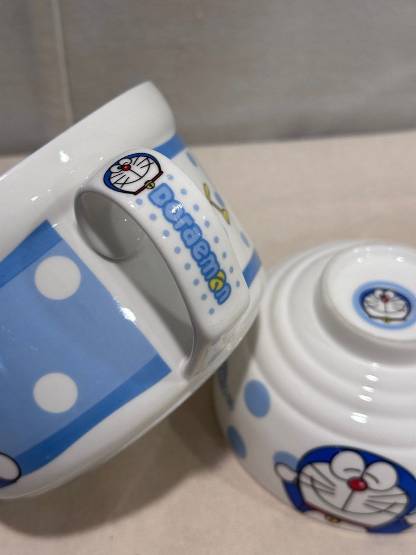 Doraemon Set Bowl, Hobbies & Toys, Collectibles & Memorabilia, Fan Merchandise on Carousell