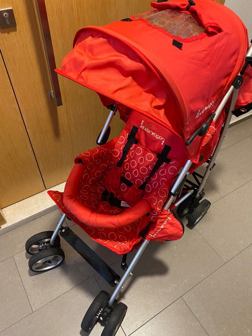 Double pram Kinderwagon, Babies & Kids, Going Out, Strollers on Carousell