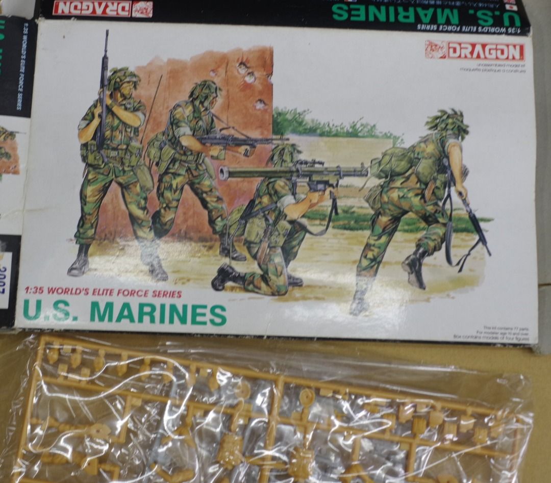 早期版-Dragon models-威龍-World's Elite Force Series-3007-1/35-US Marines ...