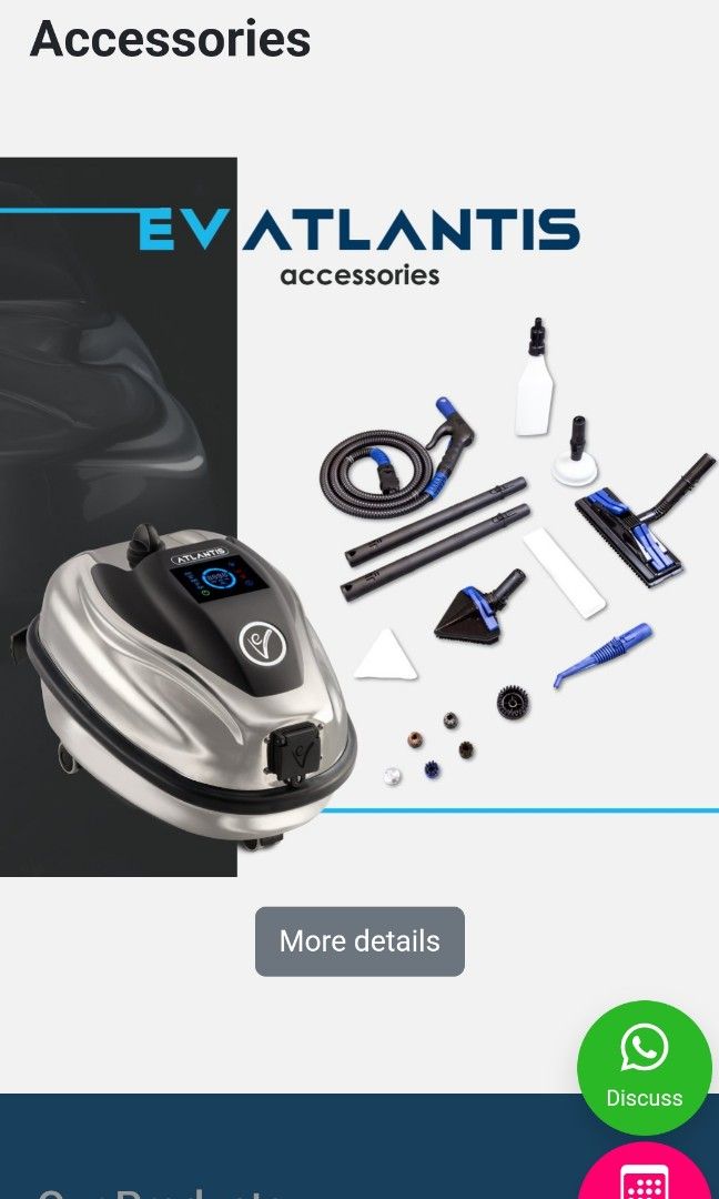 EV Atlantis Steamer (free Sona tower fan), TV & Home Appliances, Vacuum Cleaner & Housekeeping ...