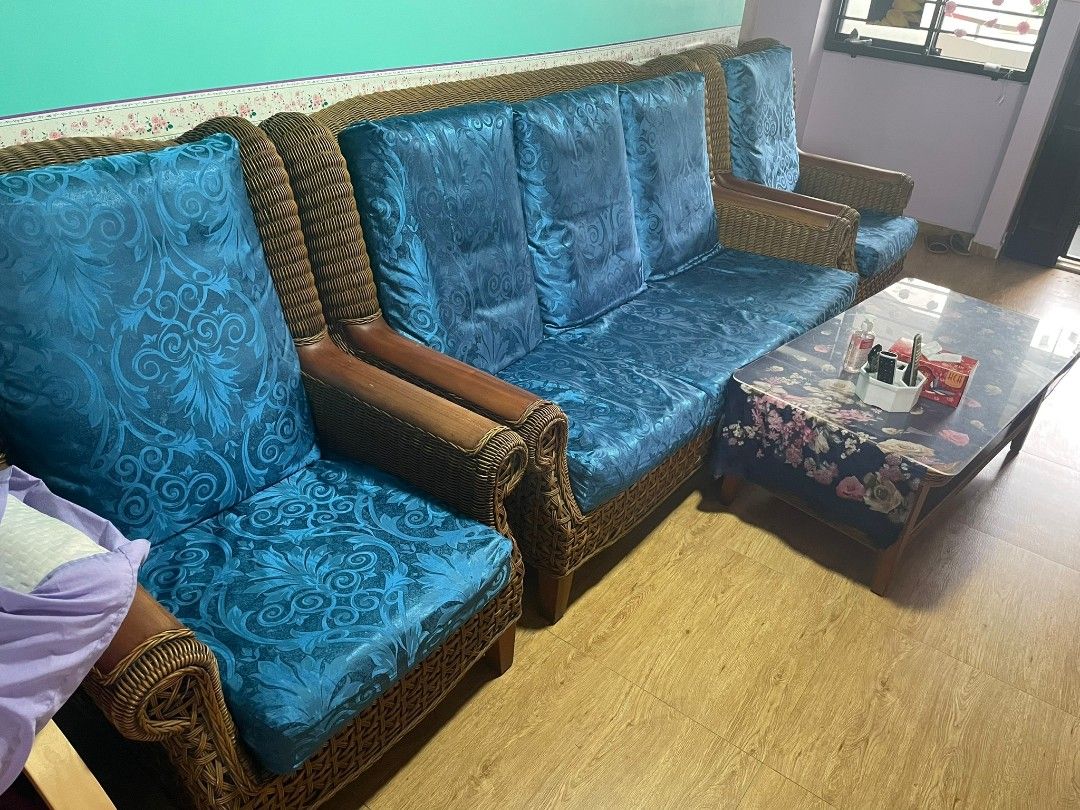 Full sofa set, Furniture & Home Living, Furniture, Sofas on Carousell