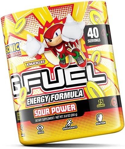 G Fuel Knuckles' Sour Power Energy Powder, 9.8 oz (40 Servings), Health ...