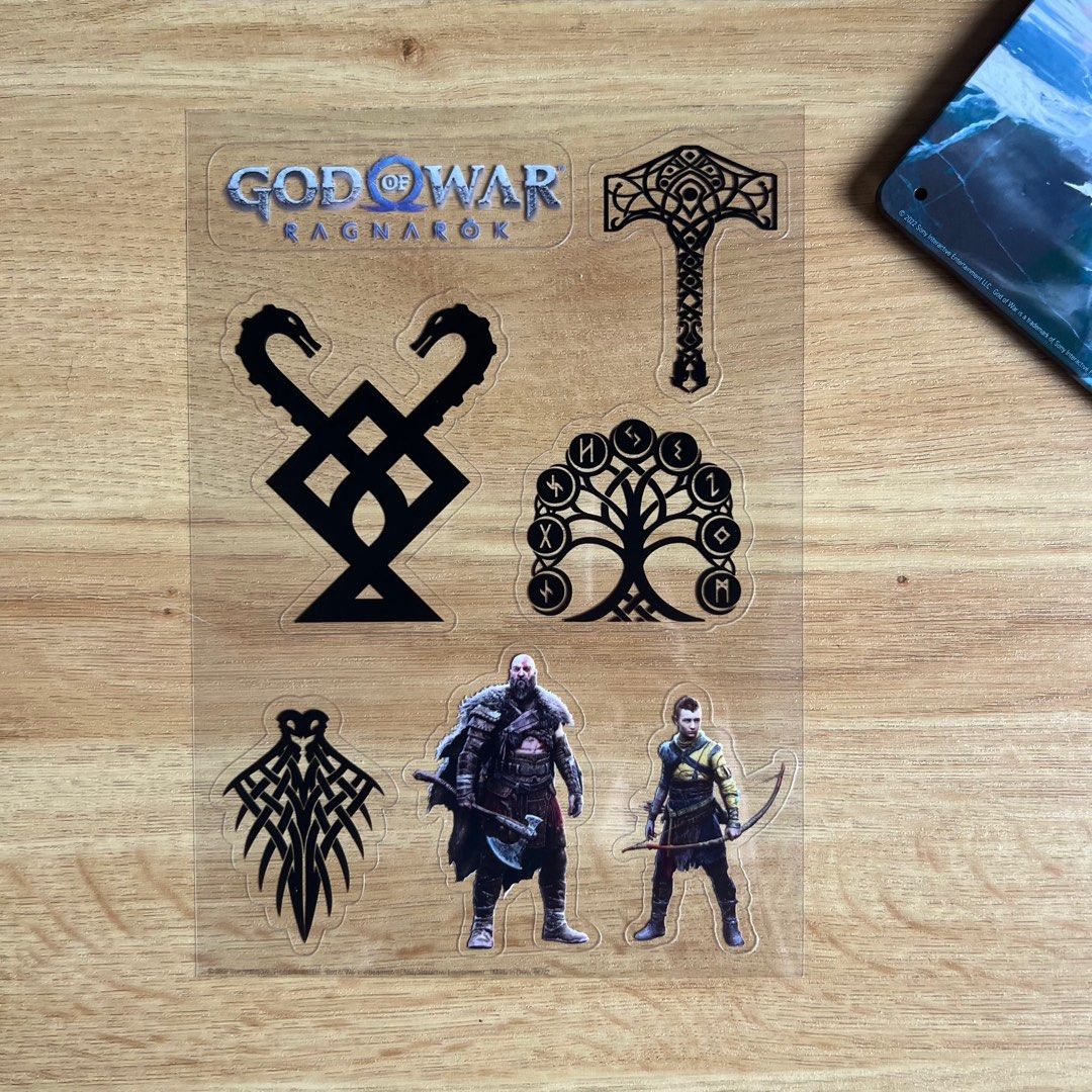 God of War: Ragnarok Decals etc, Hobbies & Toys, Memorabilia ...