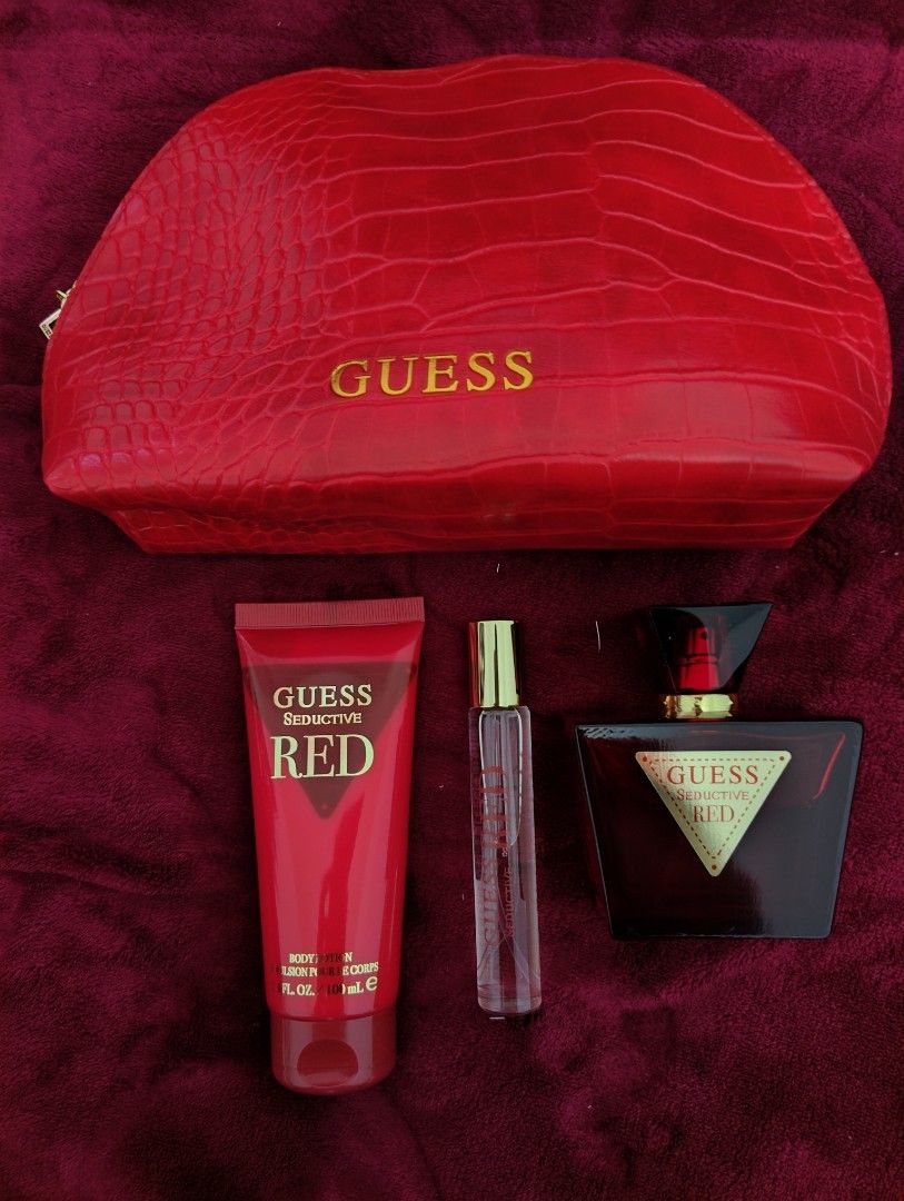 Guess Seductive Red Gift Set, Beauty & Personal Care, Fragrance ...