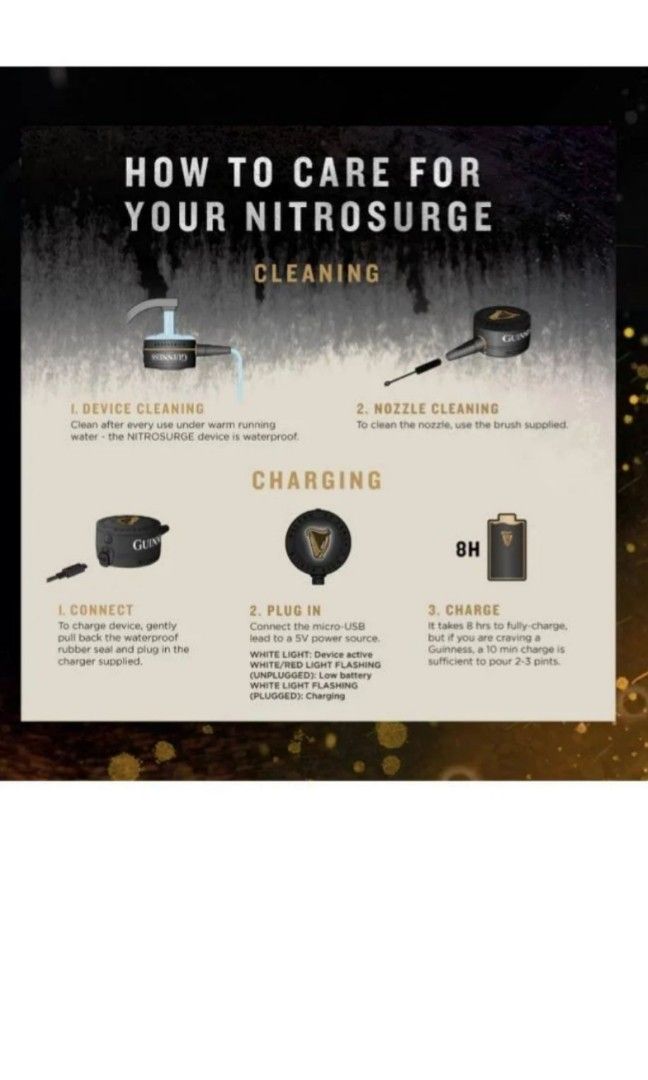 Guinness NITROSURGE Starter Pack 558ml, 2s + Device [Device Included ...