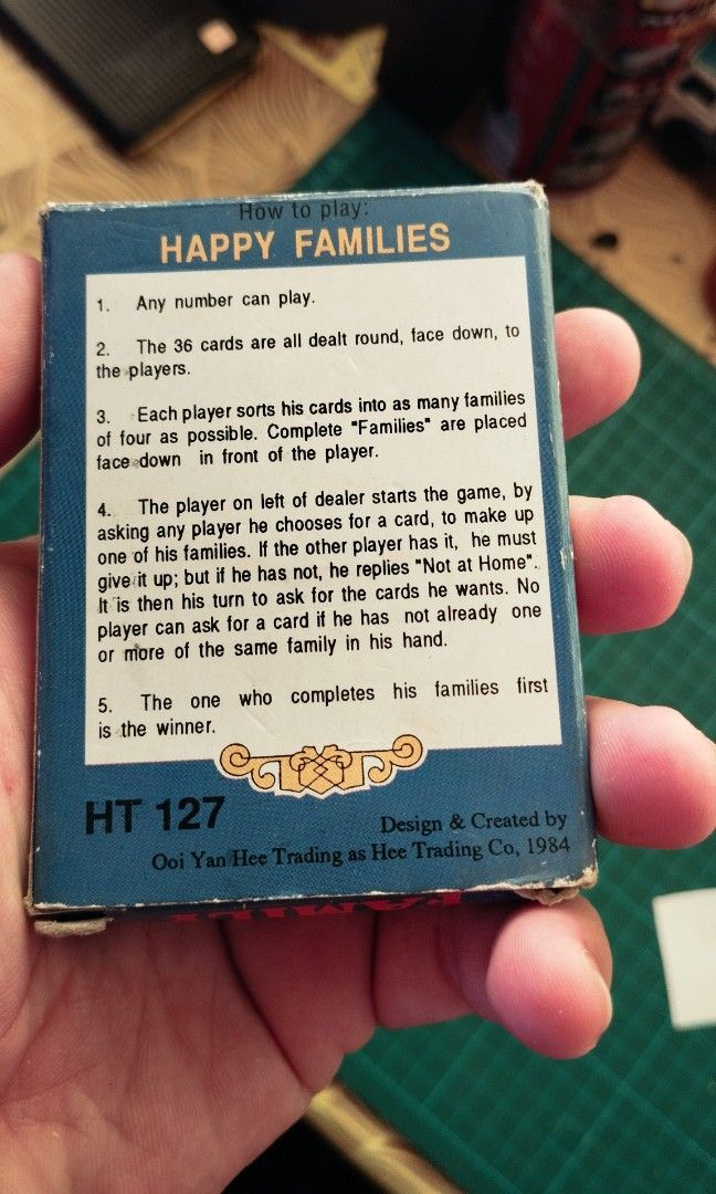 HAPPY FAMILY CARD GAME, Hobbies & Toys, Toys & Games on Carousell