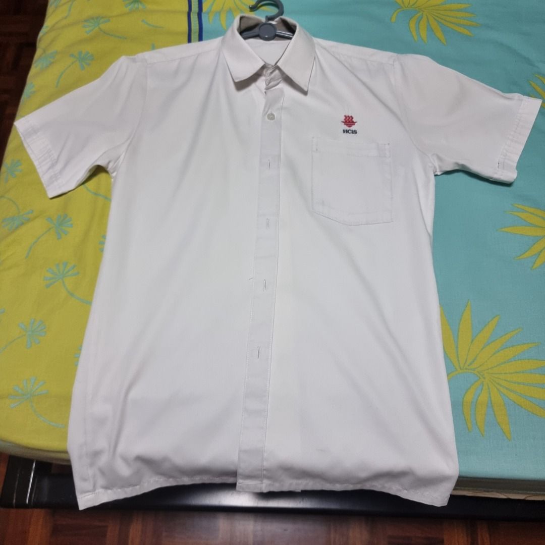 HCIS School Uniform, Men's Fashion, Tops & Sets, Formal Shirts on Carousell