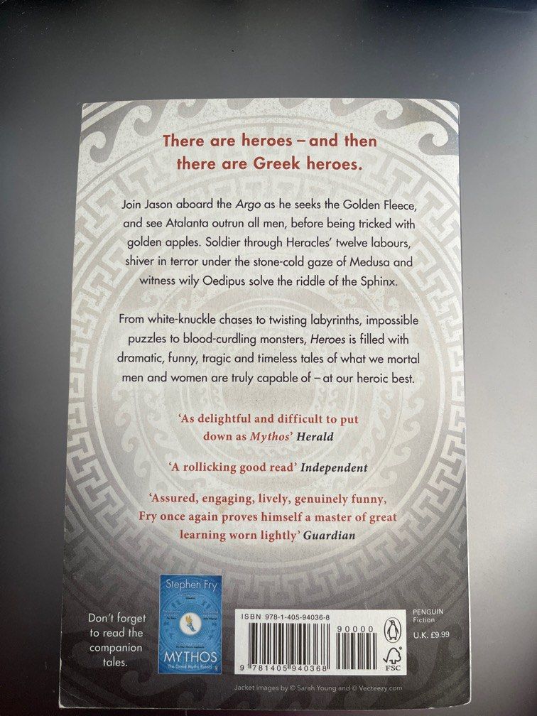 Heroes: The Myths of the Ancient Greek Heroes Retold Book by Stephen ...