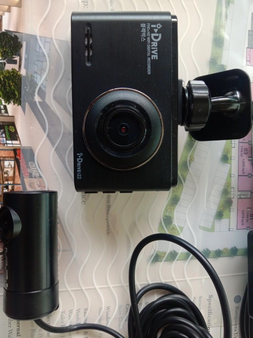 iDrive i22 Front and Rear Dashcam with Full set of cables, Car ...