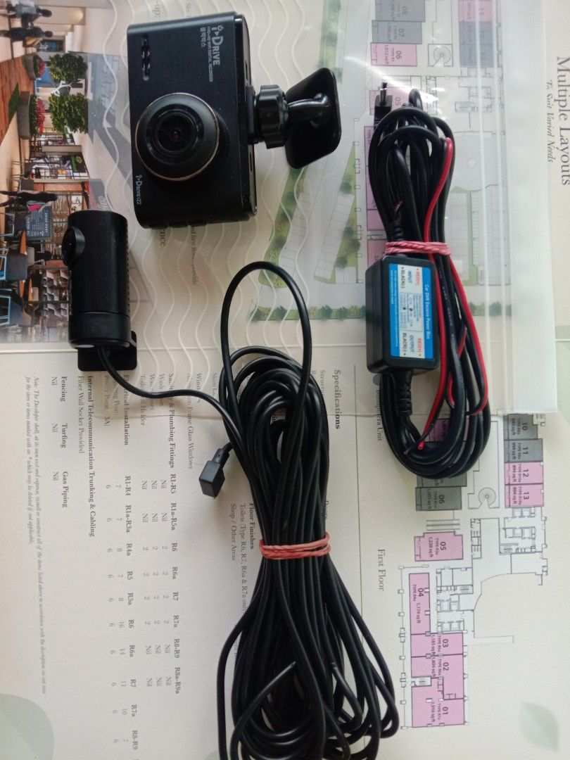 iDrive i22 Front and Rear Dashcam with Full set of cables, Car ...