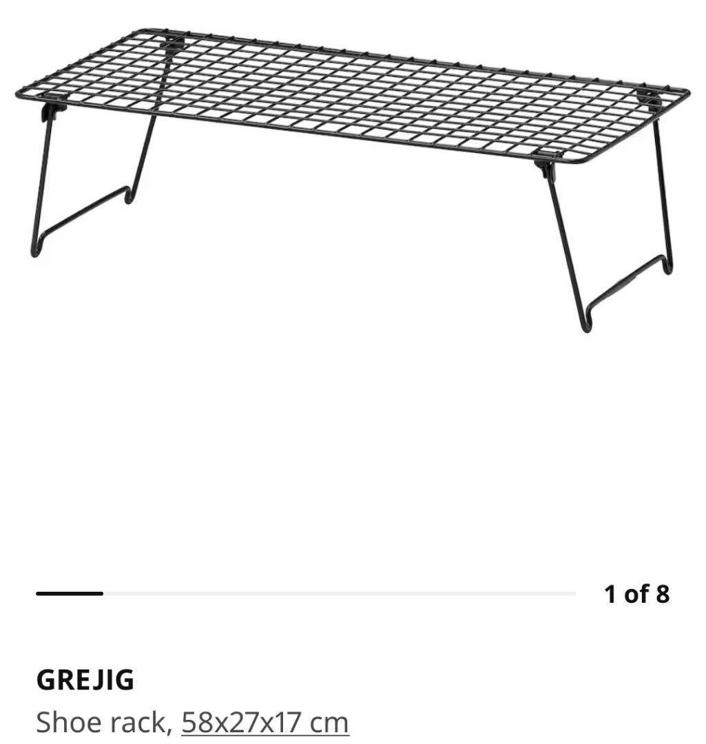 IKEA GREJIG shoe rack, Furniture & Home Living, Furniture, Shelves ...