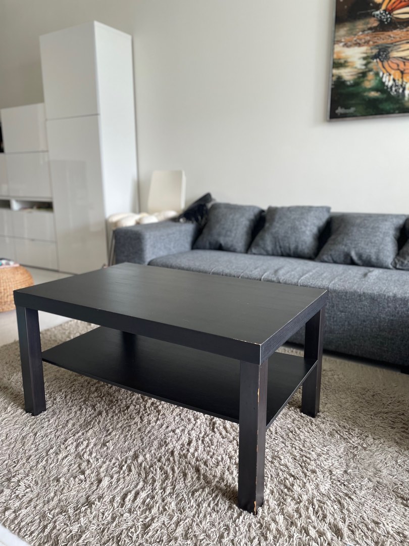 IKEA LACK Coffee table, black-brown, 90x55 cm, Furniture & Home Living ...