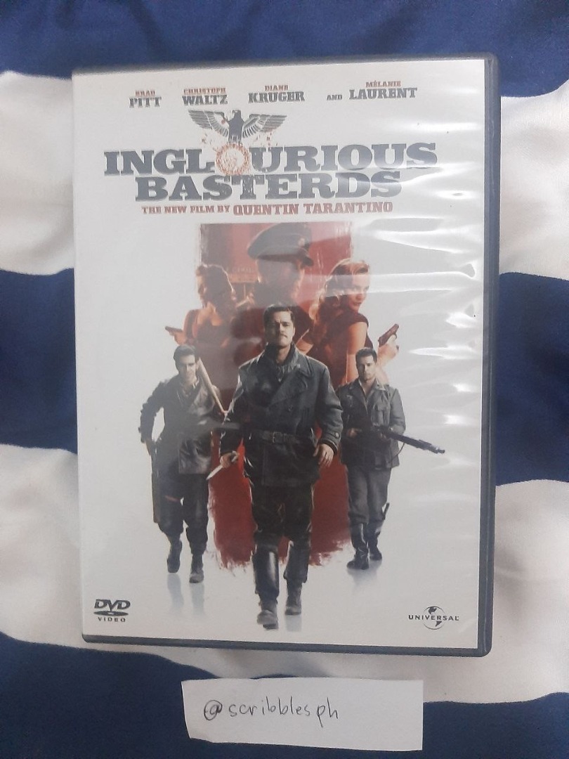 Inglourious Basterds by Quentin Tarantino DVD, Hobbies & Toys, Music ...