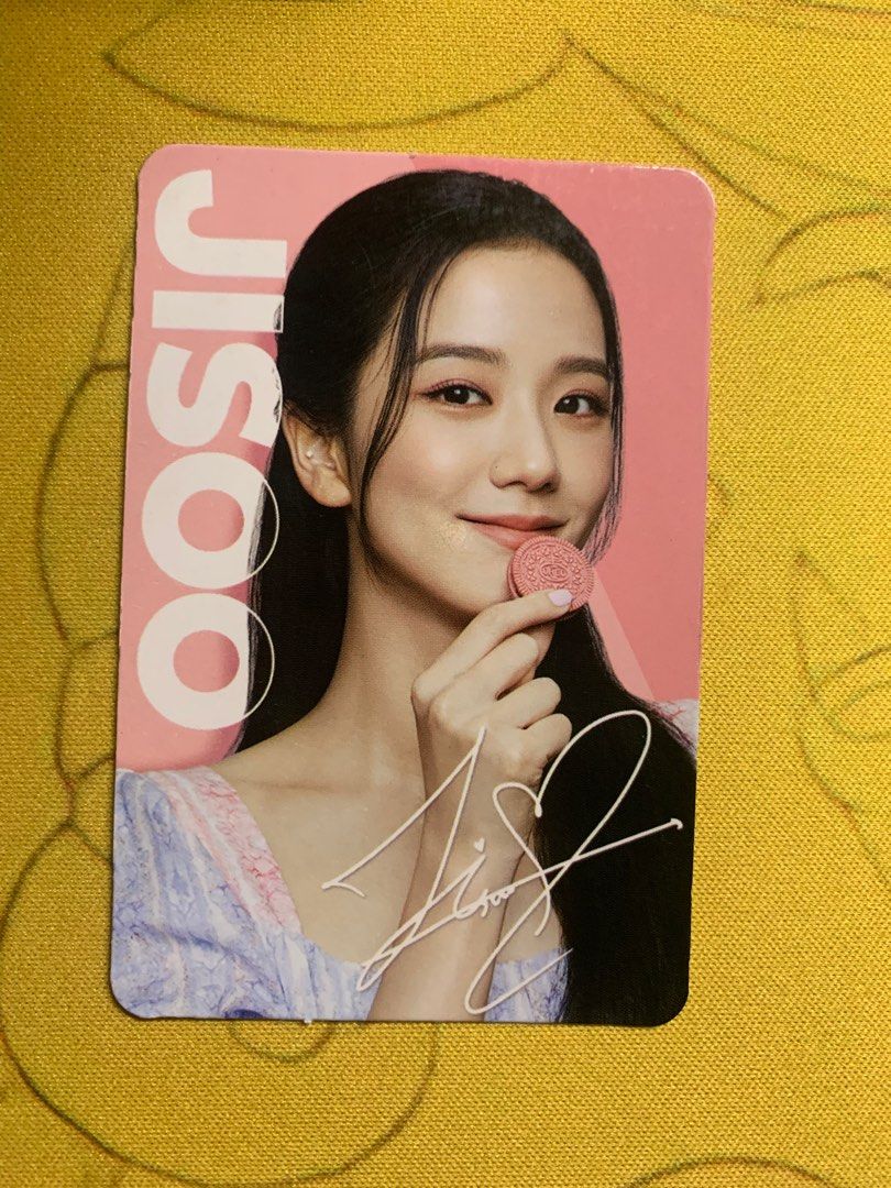 Jisoo Blackpink Oreo photocard, Hobbies & Toys, Memorabilia ...