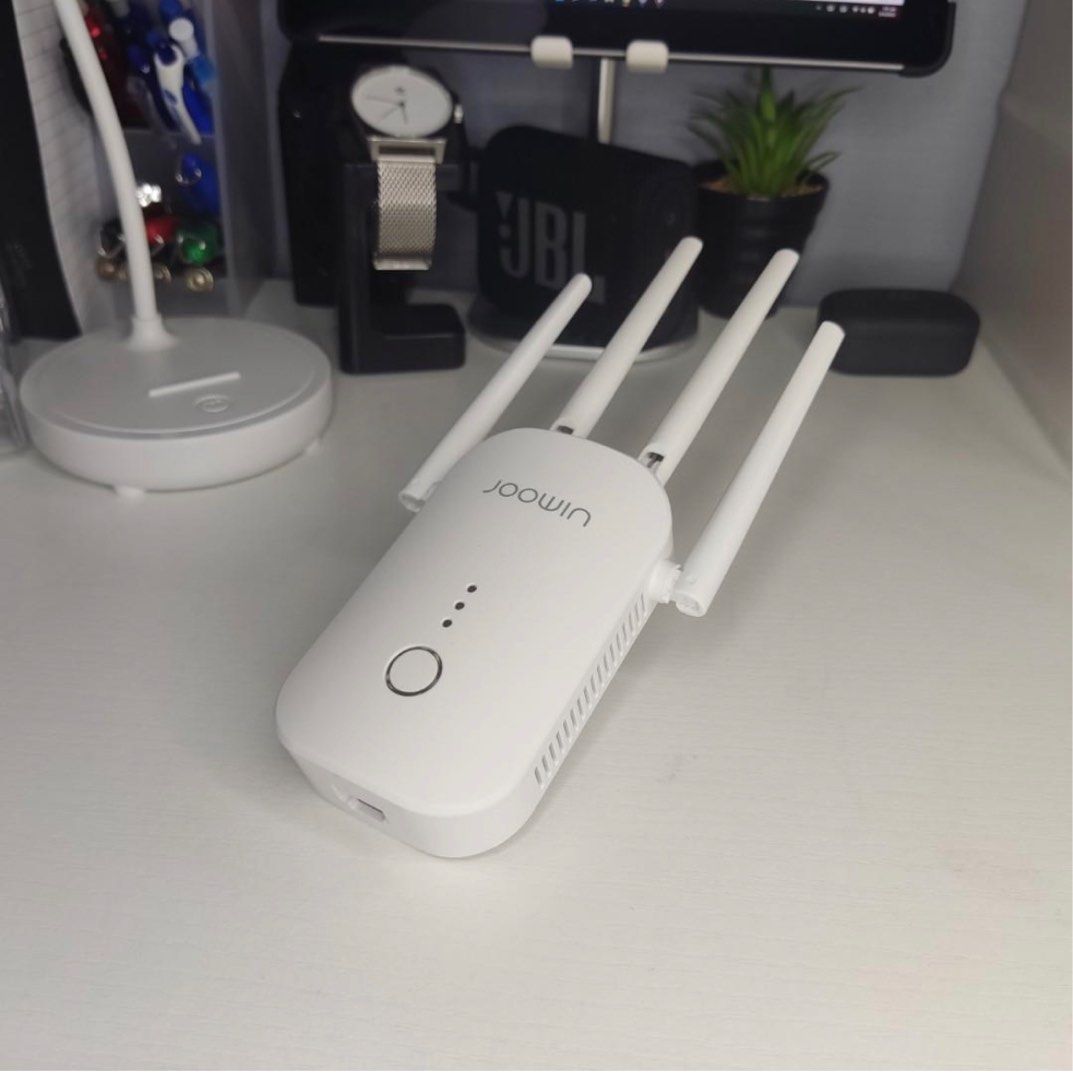 JOOWIN 1200Mbps 5.8G Wifi Repeater With Network Port Extension 4 ...