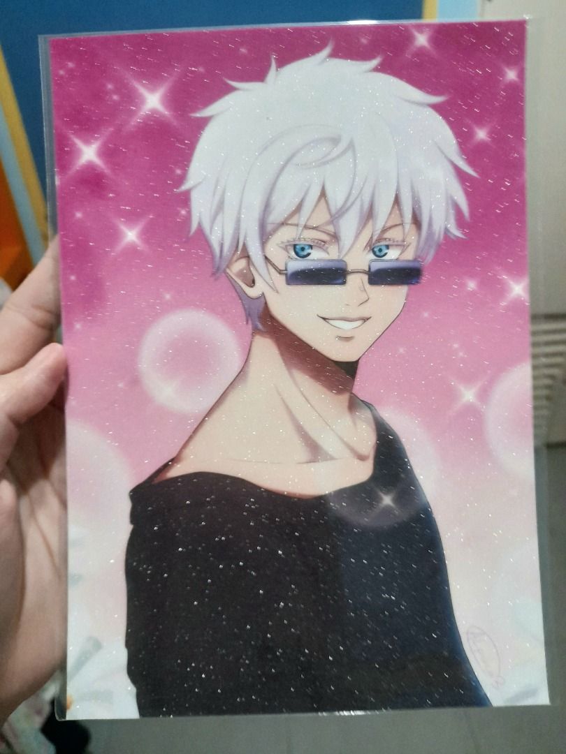 Jujutsu Kaisen Gojo Satoru fanart art print, Hobbies & Toys, Stationary ...