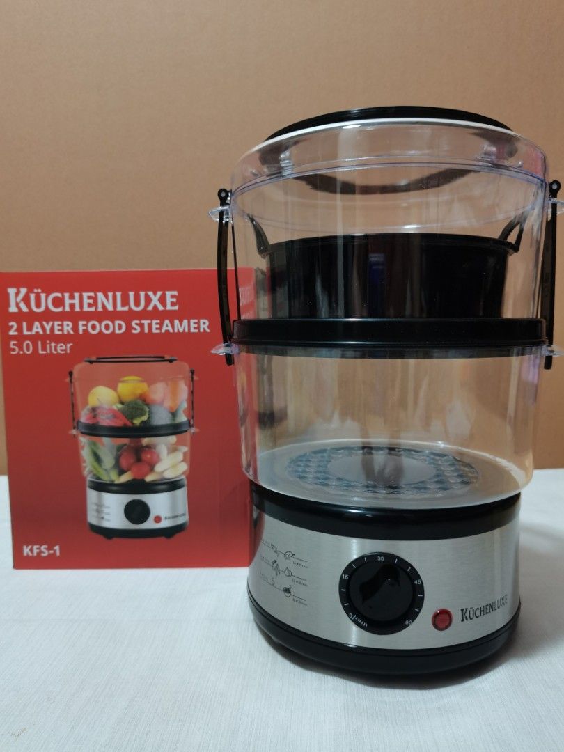 Kuchenluxe 2 Layer Food Steamer 5L, TV & Home Appliances, Kitchen ...
