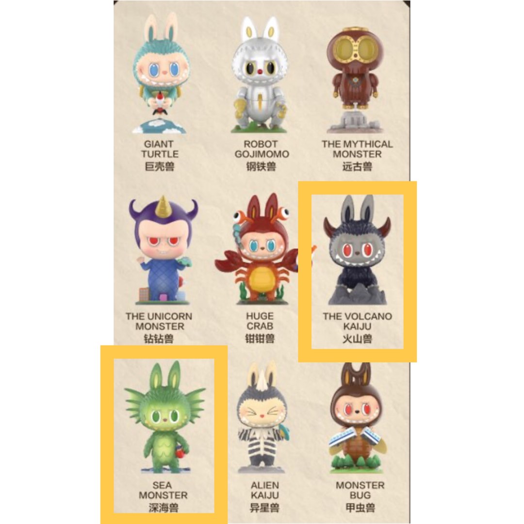 Labubu The Monsters Kaiju, Hobbies & Toys, Toys & Games on Carousell