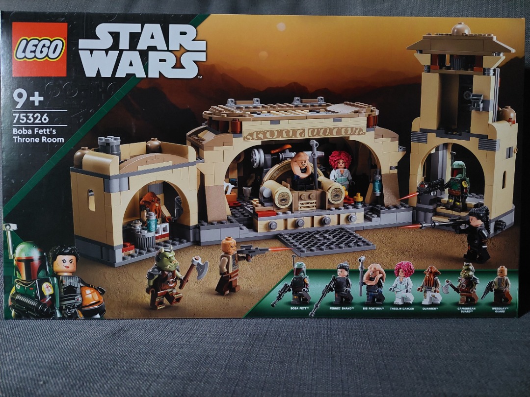 Lego 75326 Star Wars Boba Fett's Throne Room, Authentic from Official ...