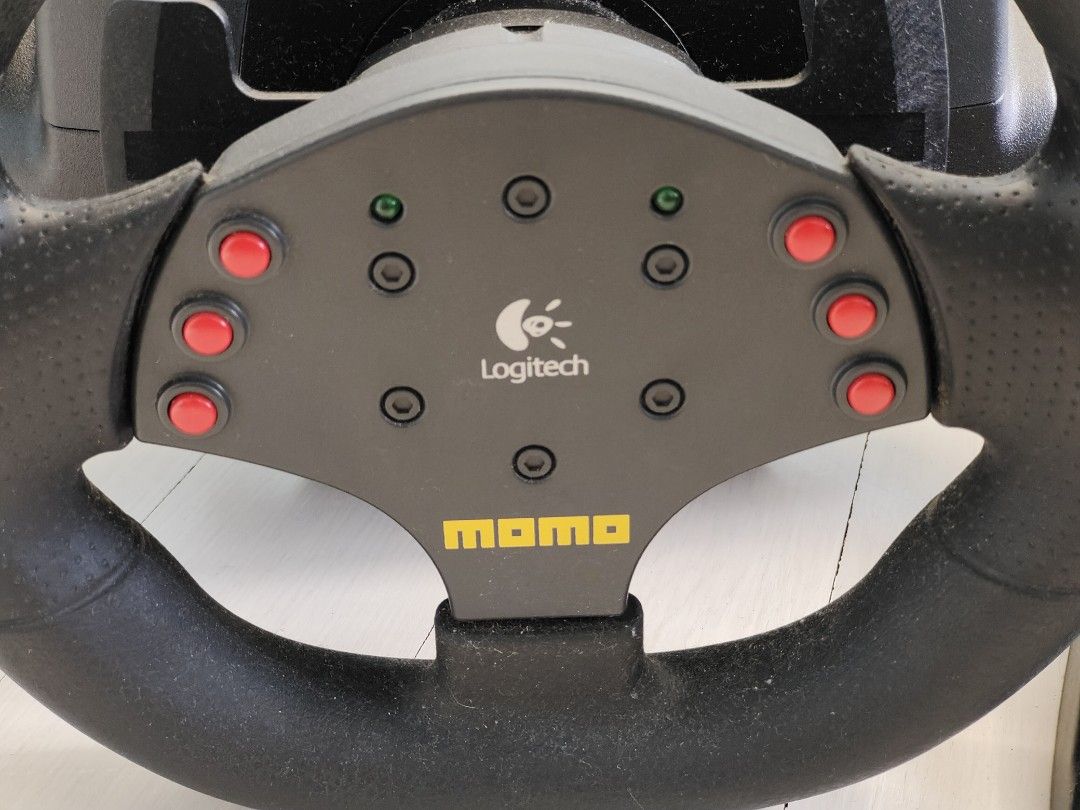 Logitech Momo Steering Wheel USB, Video Gaming, Gaming Accessories ...