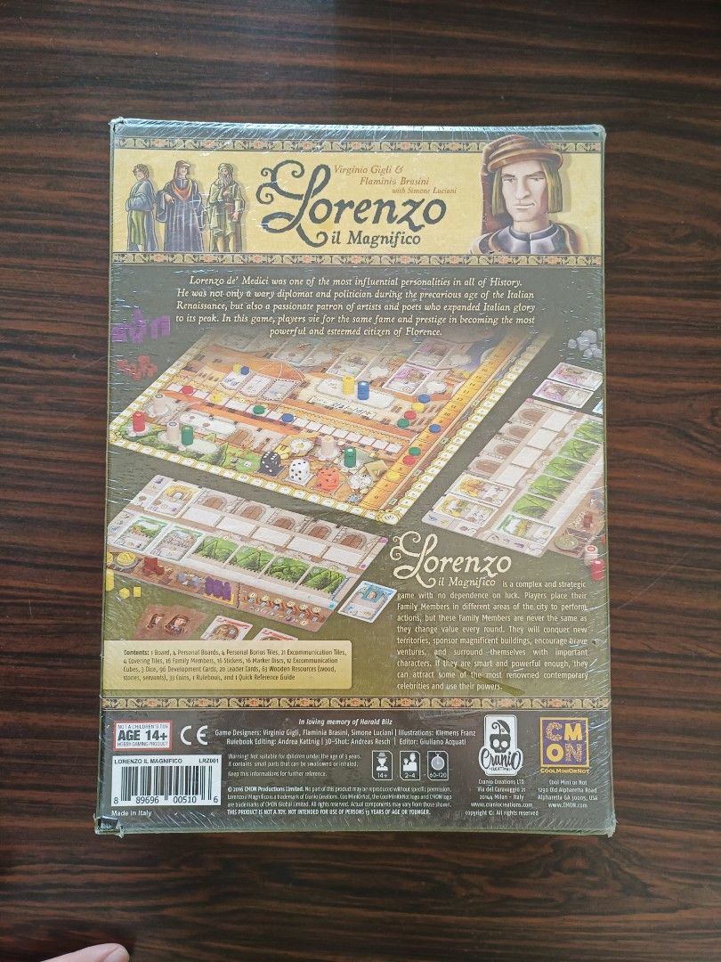 Lorenzo il Magnifico Board Game (BNIS), Hobbies & Toys, Toys & Games on ...