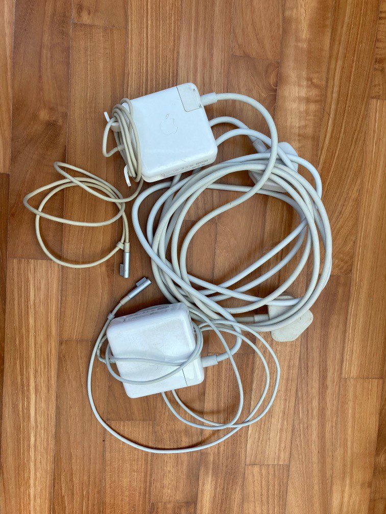 Macbook Pro L-shape charger (Magsafe 1), Computers & Tech, Parts ...