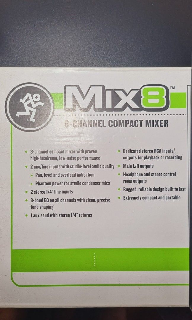 Mackie Mix 8 mixer!, Hobbies & Toys, Music & Media, Musical Instruments ...
