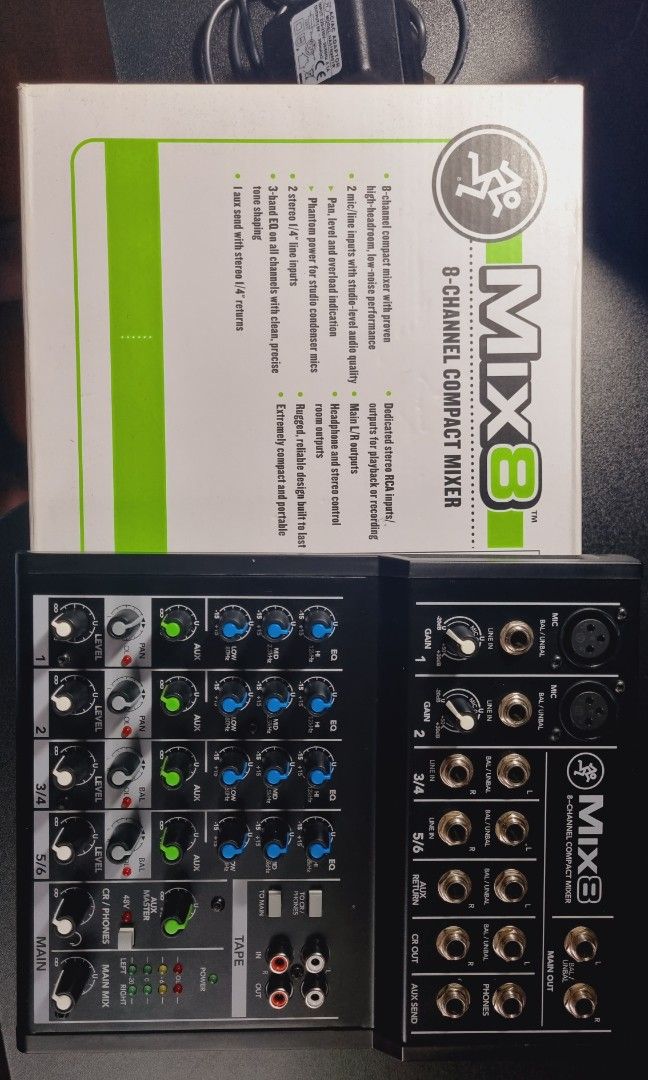 Mackie Mix 8 mixer!, Hobbies & Toys, Music & Media, Musical Instruments ...