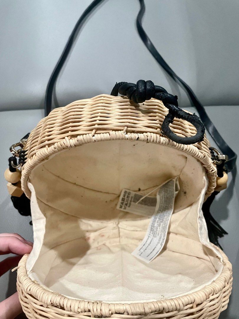 Mango Rattan bag, Women's Fashion, Bags & Wallets, Cross-body Bags on ...