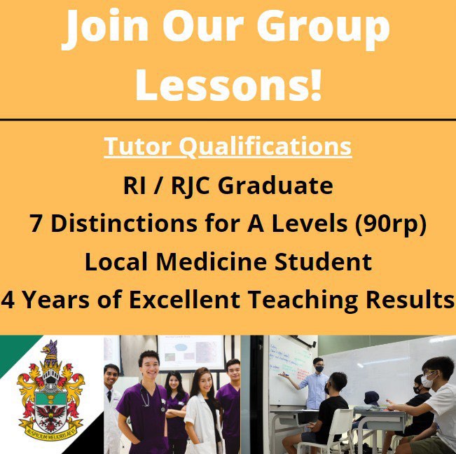 Math Tuition by Med Student / RI / RJC Grad, Learning & Enrichment ...