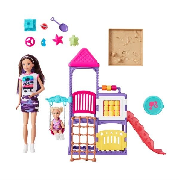 Mattel Barbie Skipper Babysitters Inc. Climb 'N Explore Playground ...