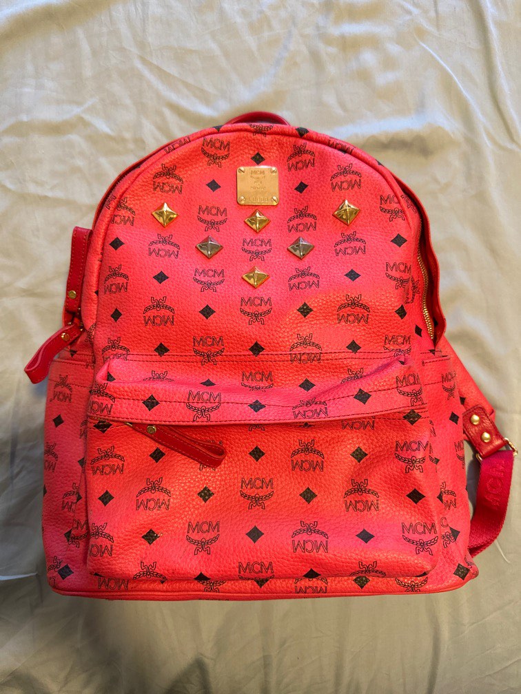 MCM Large Backpack, Women's Fashion, Bags & Wallets, Backpacks on Carousell