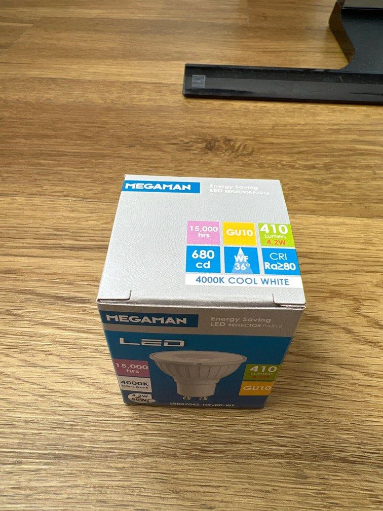 Megaman track light GU10 (cool white) 3 piece, Furniture & Home Living ...