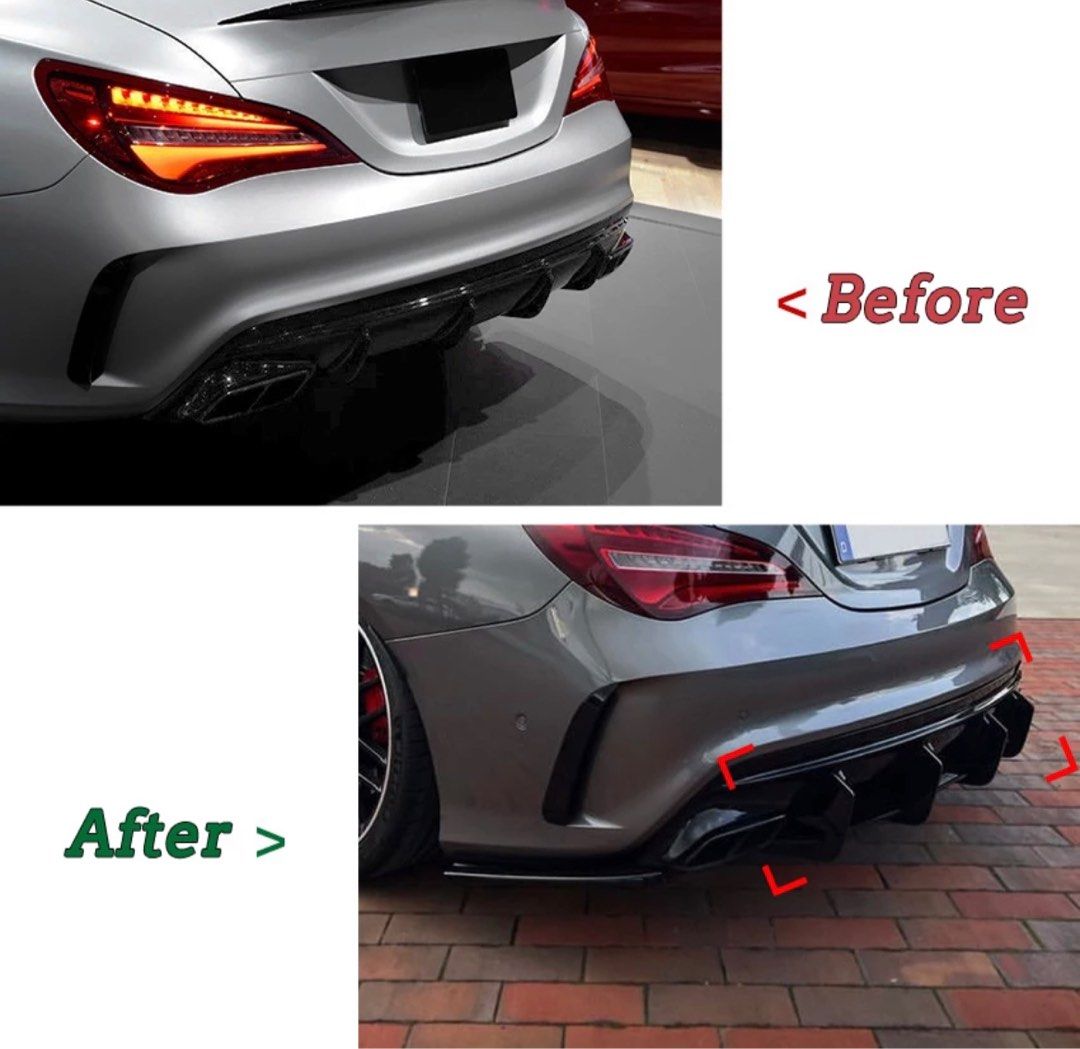 Mercedes CLA AMG Diffuser Splitter, Car Accessories, Accessories on ...