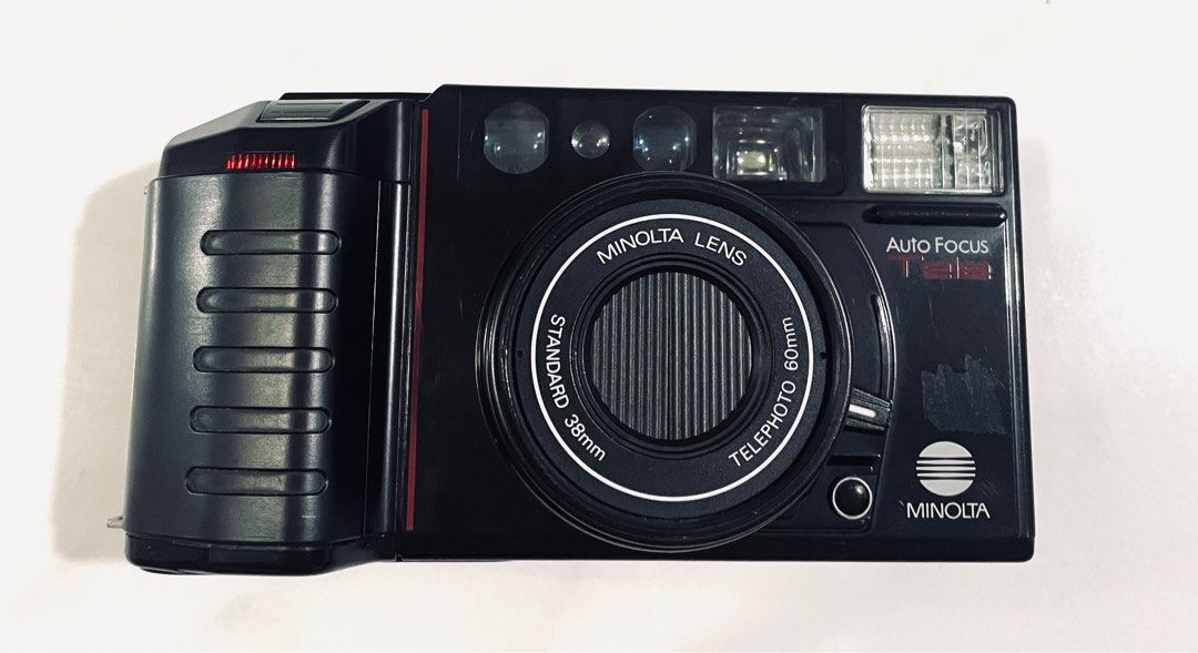 Minolta AF Tele Film Camera, Photography, Cameras on Carousell