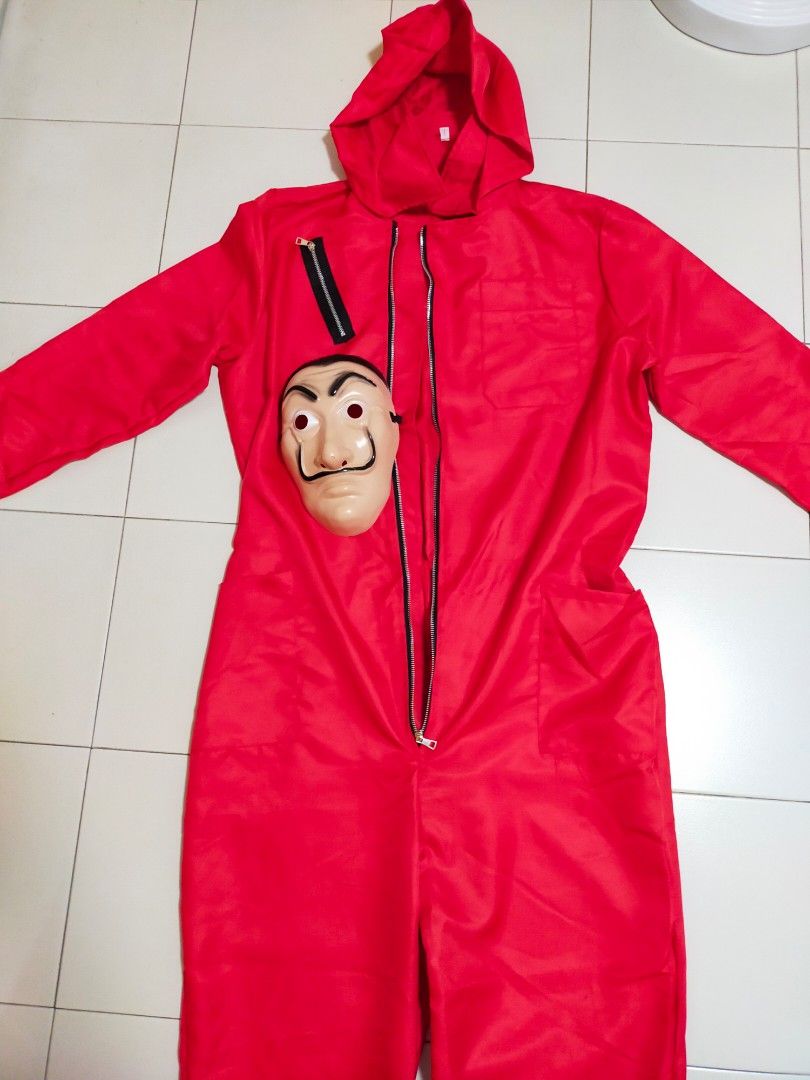 Money heist costume XXL, Men's Fashion, Tops & Sets, Sets & Coordinates ...
