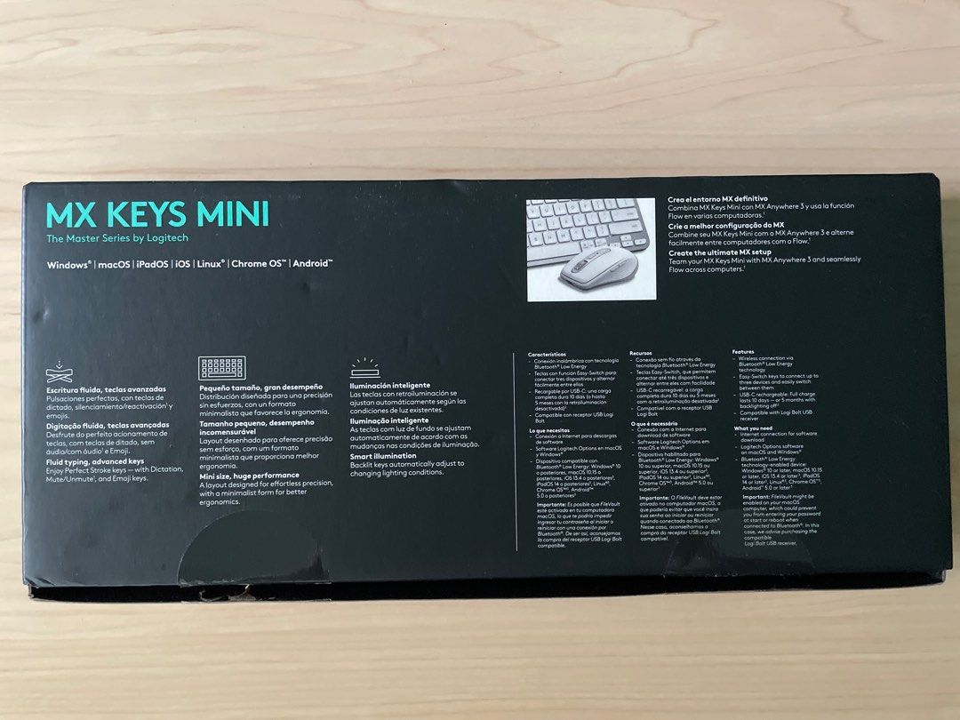 MX Keys Mini White Wireless Keyboard (Windows & Mac), Computers & Tech ...