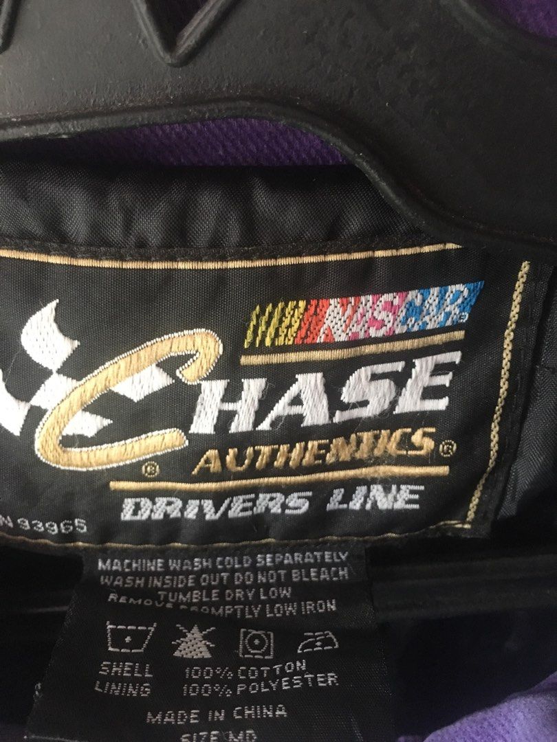 NASCAR vintage Crown Royal Race Jacket: CHASE Authentics, Men's Fashion ...