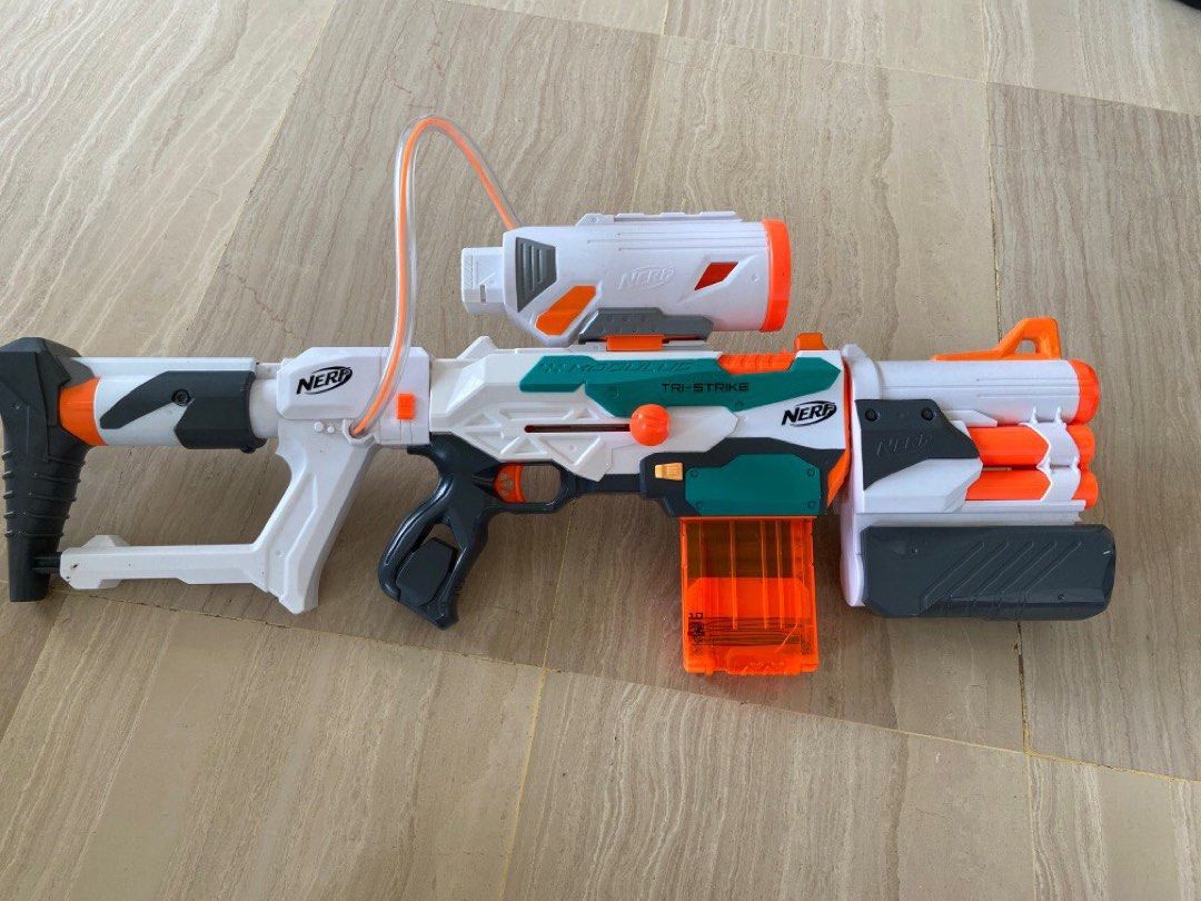 Nerf Tri Strike, Hobbies & Toys, Toys & Games on Carousell