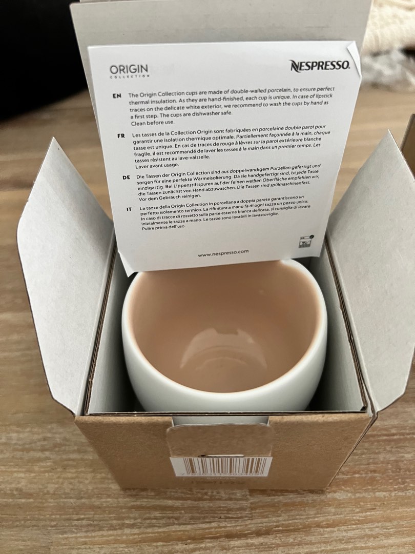 Nespresso Origin Collection Lungo Cup x2, Furniture & Home Living ...