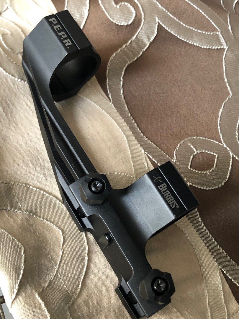 New BURRIS 34mm One Piece Cantilever Flat Top Weaver Forward Reach Dual ...