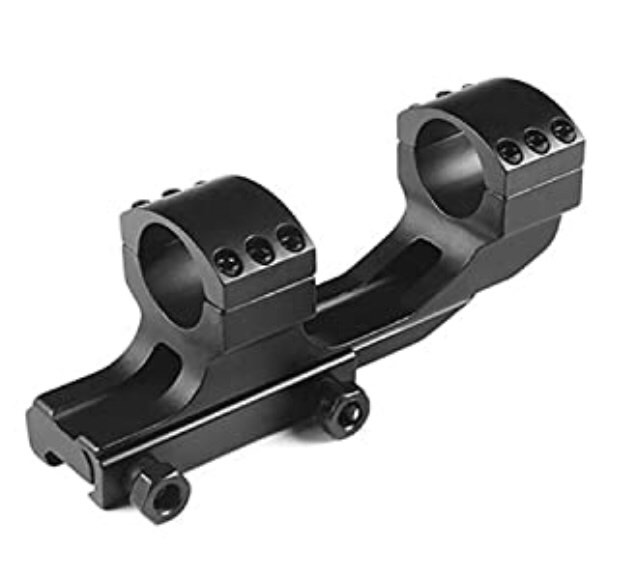 New BURRIS 34mm One Piece Cantilever Flat Top Weaver Forward Reach Dual ...