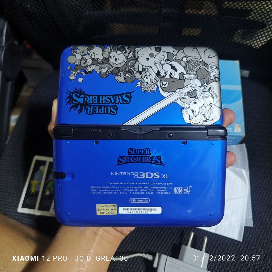 Nintendo 3DS XL smash Bros edition (blue), Video Gaming, Video Game ...